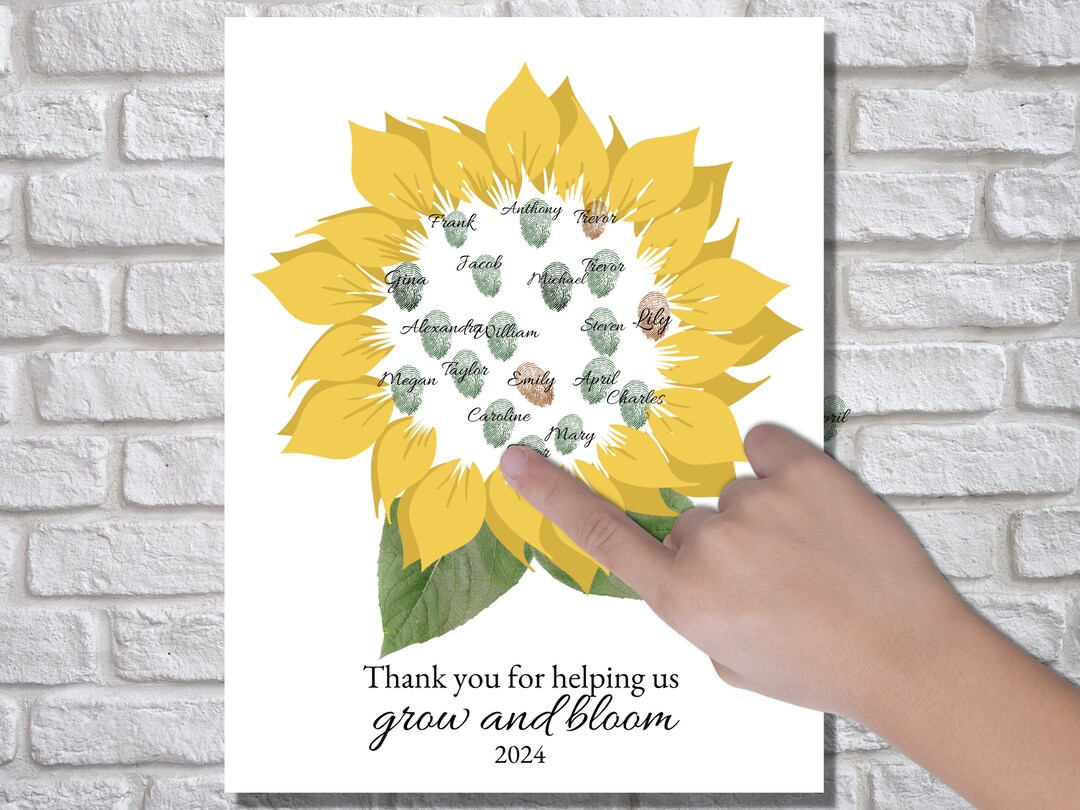 Teacher Gift, Fingerprint Art, Keepsake From Student, Thank You ...
