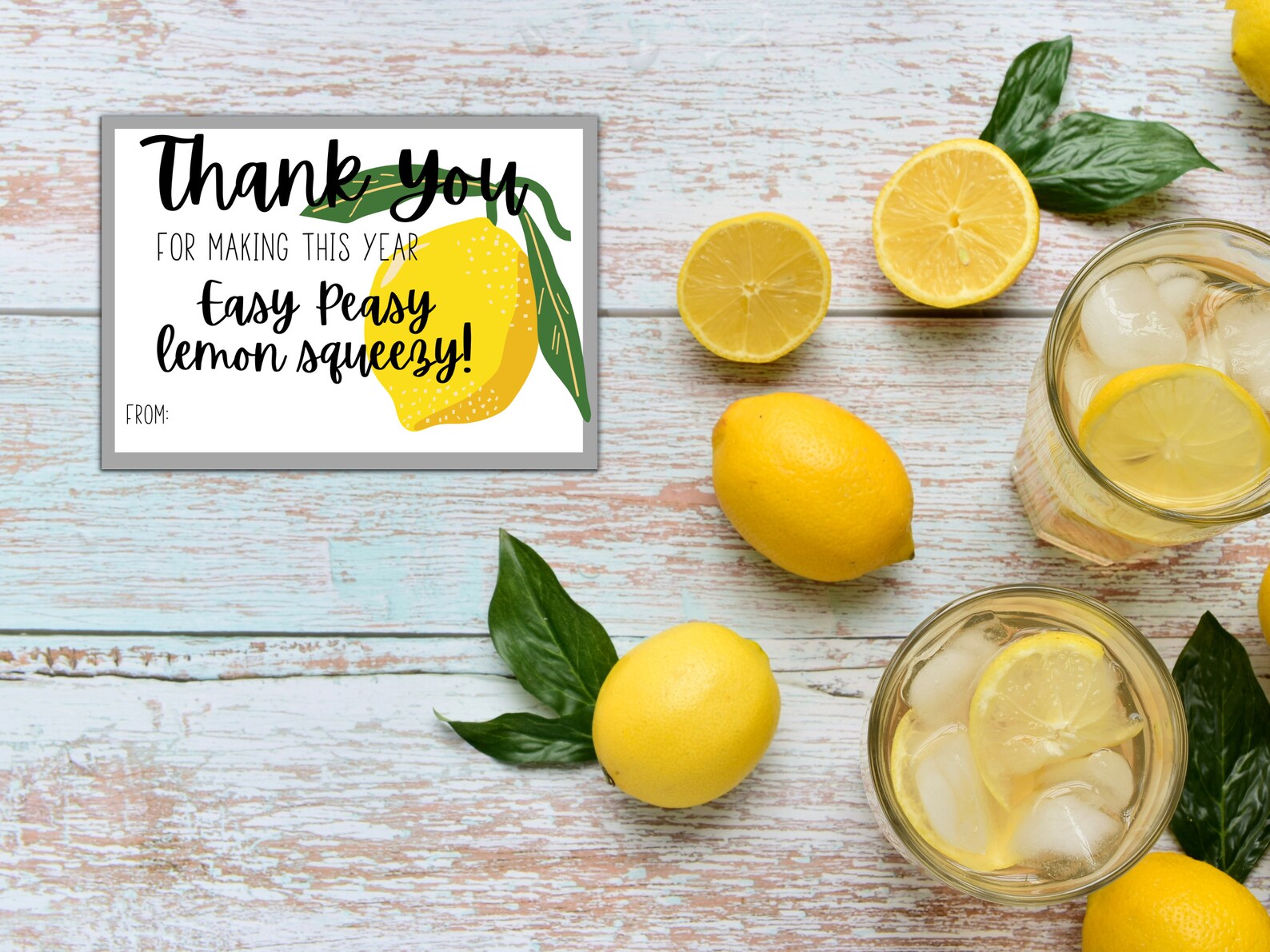 Teacher Appreciation Week Printable, Lemon Gift Tag, Teacher Thank You ...