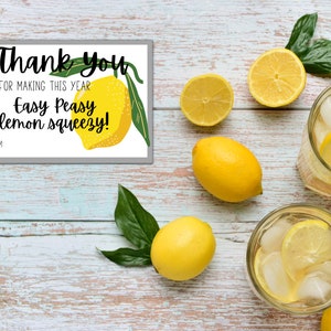 Teacher Appreciation Week Printable, Lemon Gift Tag, Teacher Thank You ...
