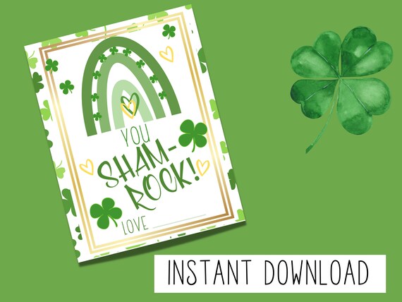 Paper Templates Design & Templates INSTANT DOWNLOAD You Sham Rock ...