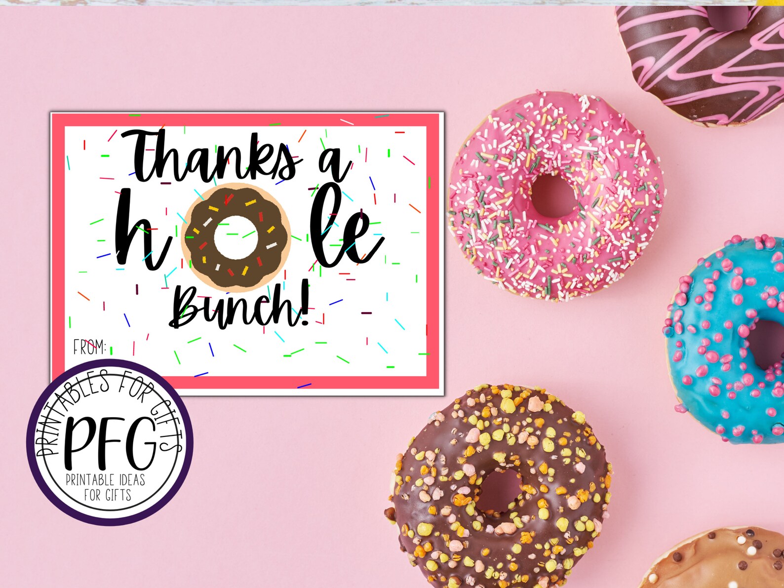 Donut Gift Tag Teacher Appreciation Weekprintable Teacher - Etsy