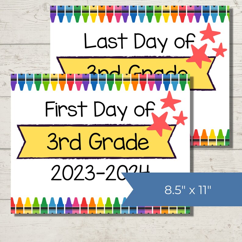 First Day of School Sign Printable Back to School First Day - Etsy