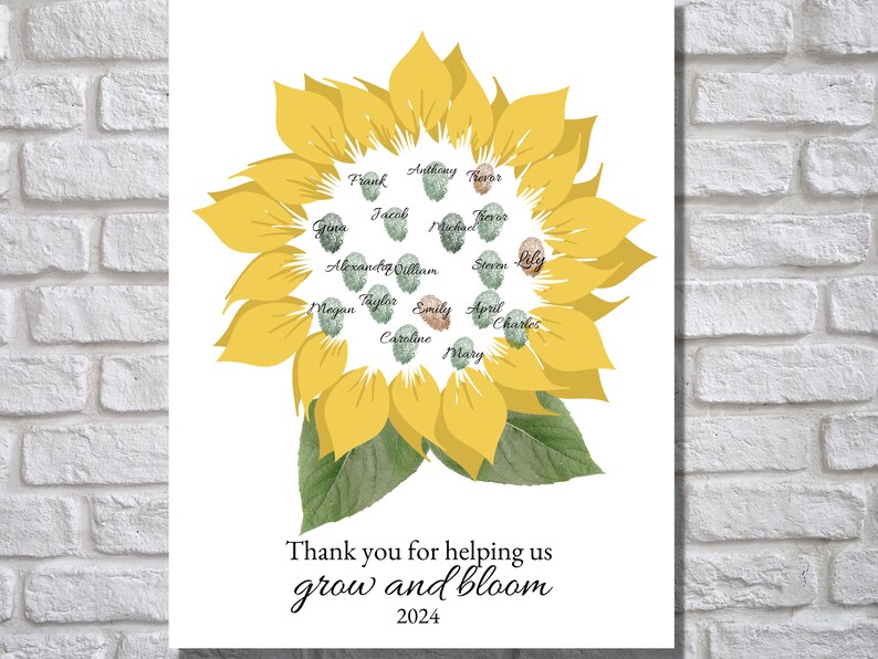 Teacher Gift, Fingerprint Art, Keepsake From Student, Thank You ...