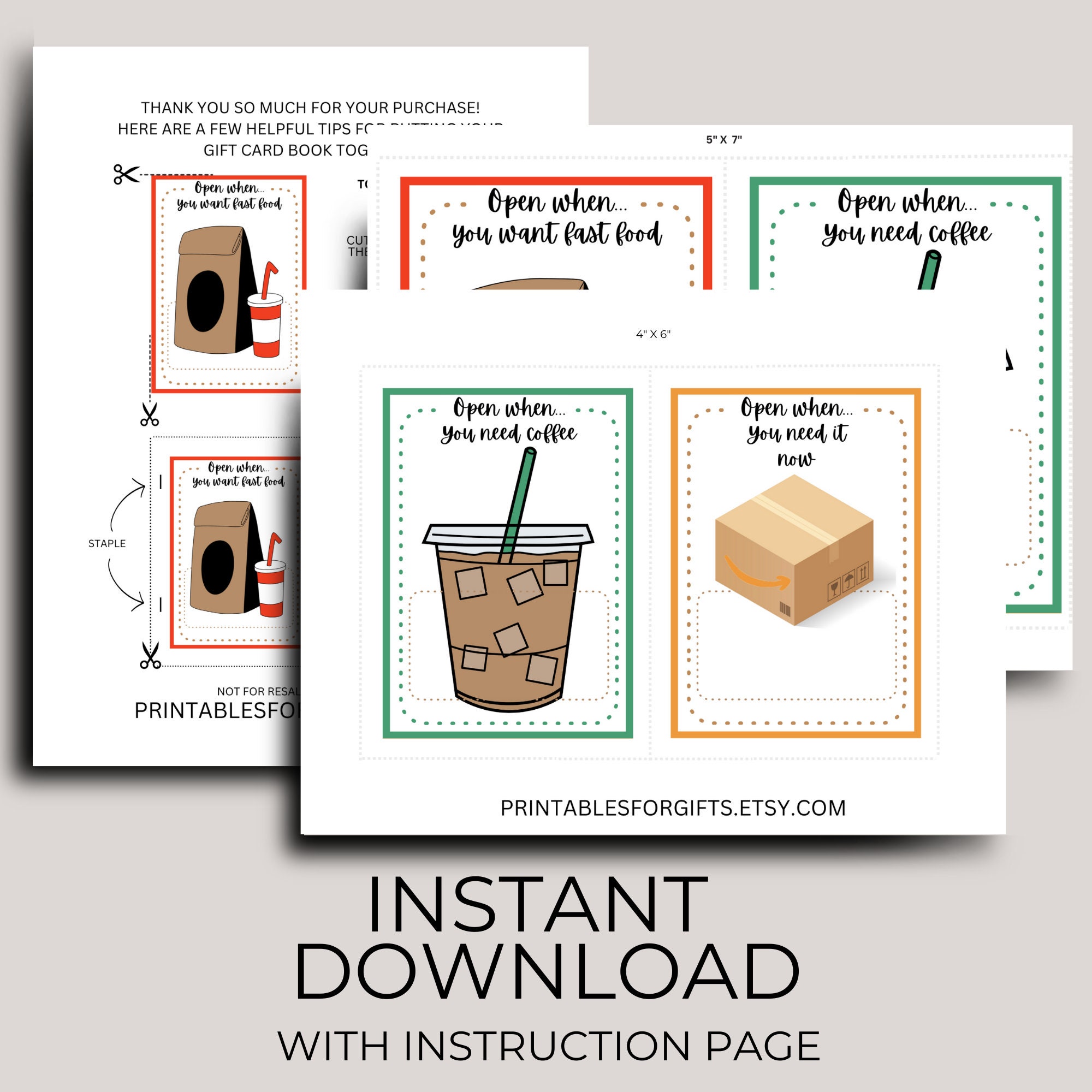 New Mom Gift Card Book, Printable Gift Card Holder, Baby Shower Gift ...