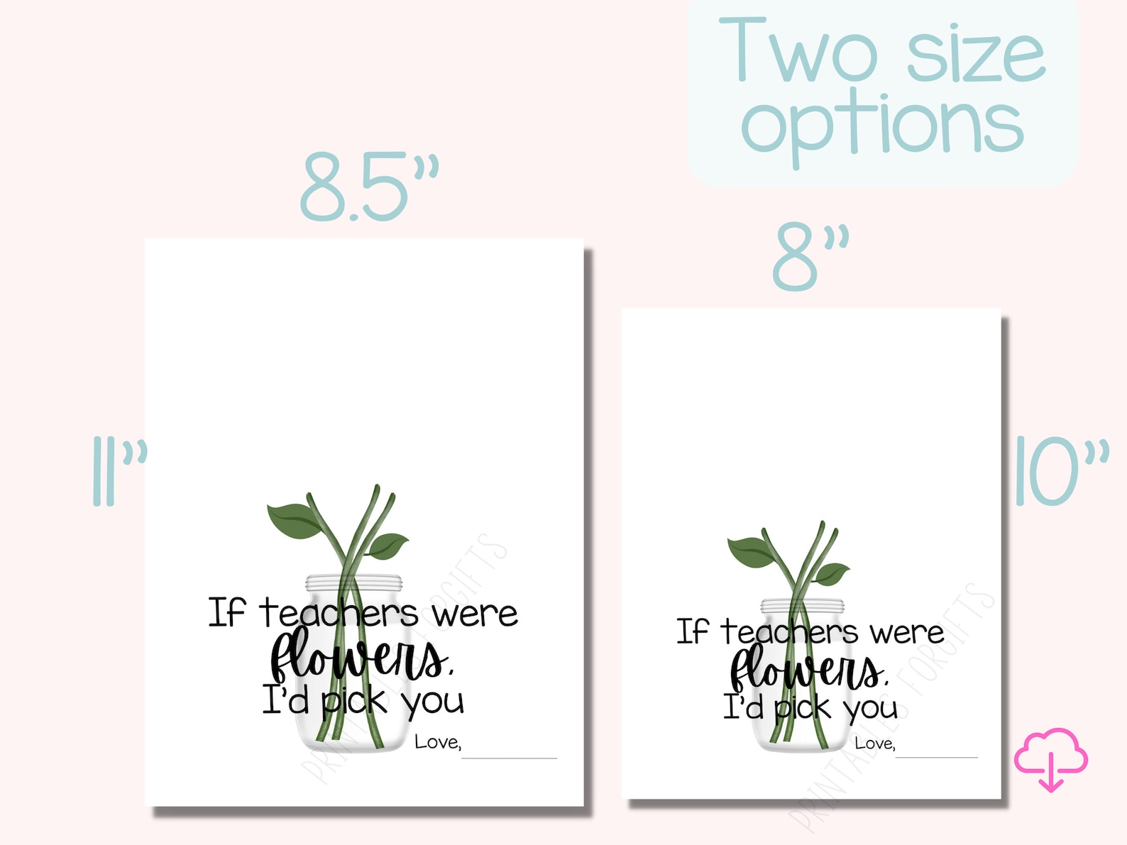 End of Year Teacher Gift Printable Teacher Gift Hand Print, Last Day of ...