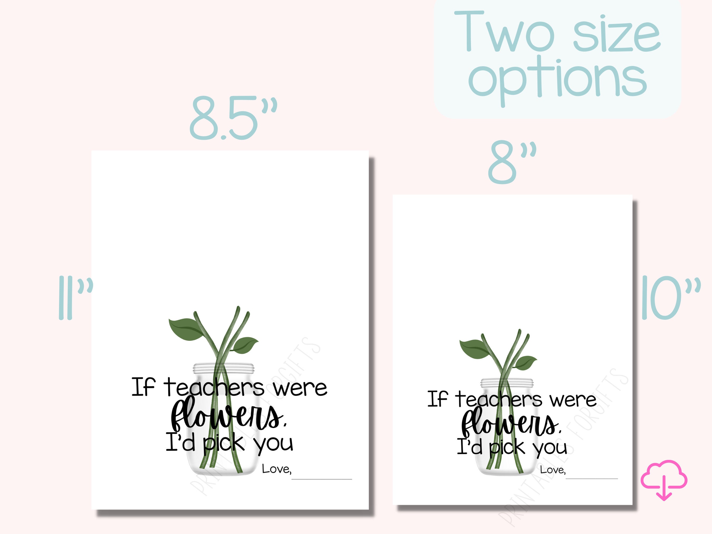 End of Year Teacher Gift Printable Teacher Gift Hand Print, Last Day of ...