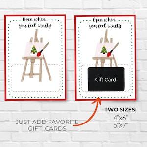 Christmas Gift Card Book, Printable Gift Card Holder, Photo Album Gift ...