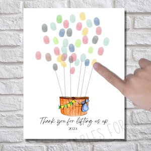 Fingerprint Art Keepsake From Student End of the Year Gift From Class ...
