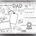 Happy Birthday Dad Coloring Page, All About Dad Card, My Daddy Placemat ...