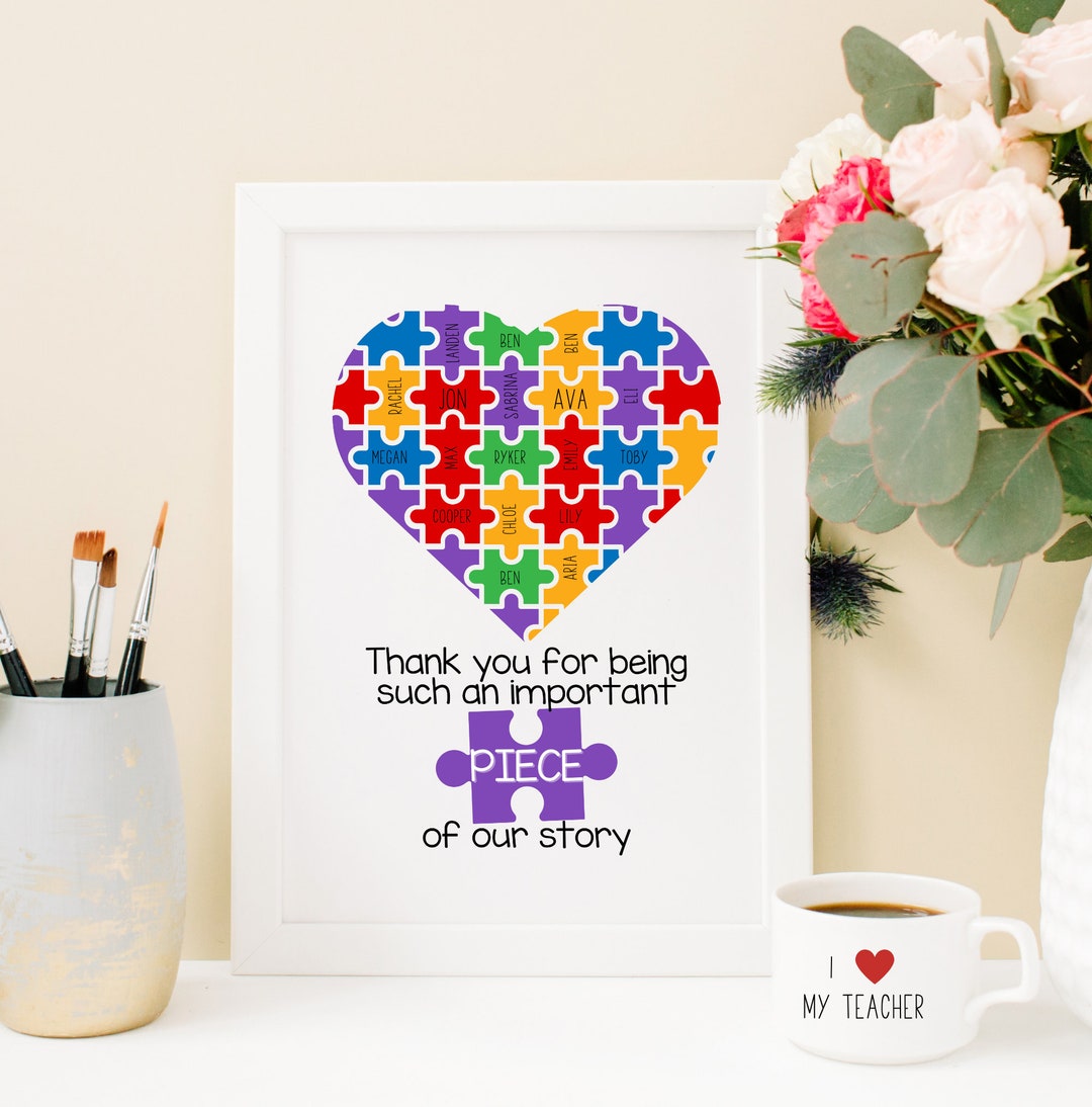 Printable Teacher Gift From Class, Teacher Appreciation Week Printable ...
