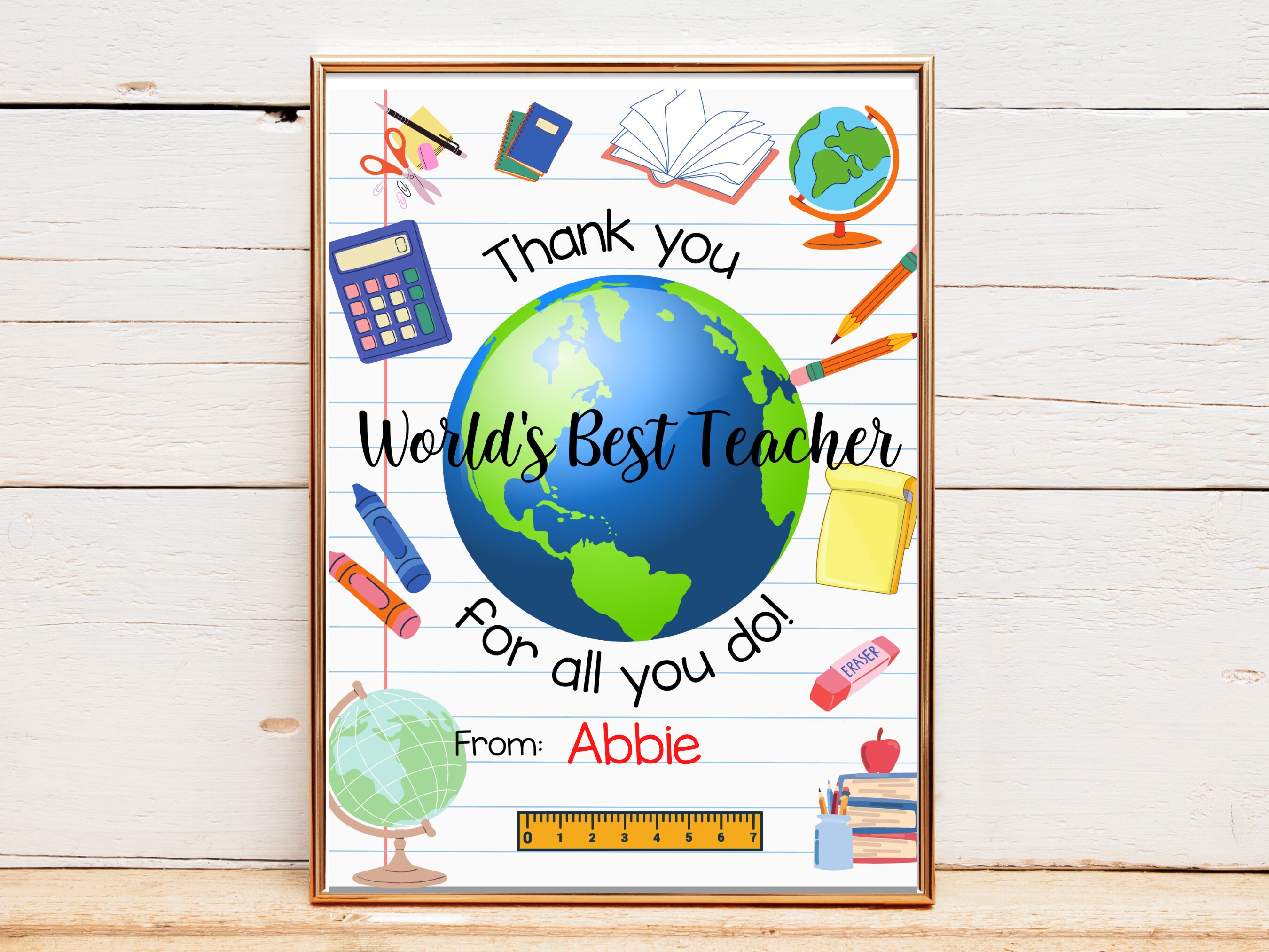 Teacher Appreciation Flyer, Printable Teacher Thank You Gift, End of ...