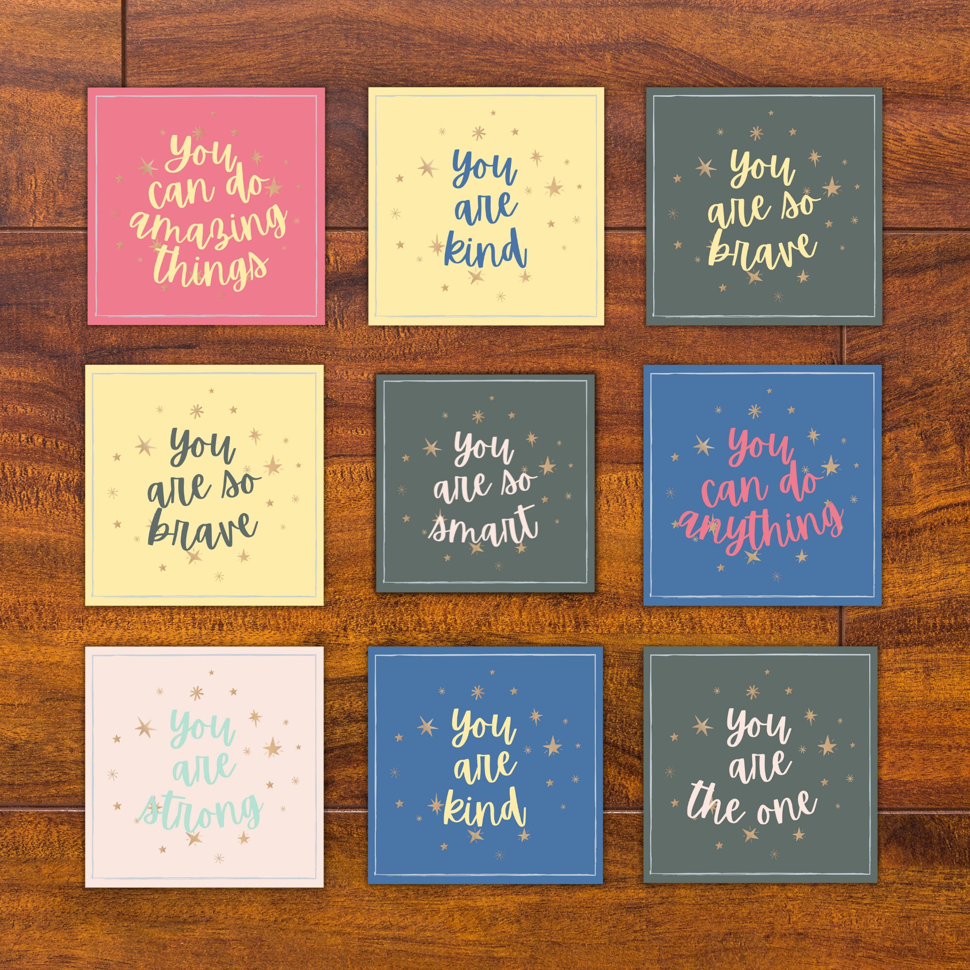 Printable Affirmation Cards for Kids Motivational Cards for - Etsy
