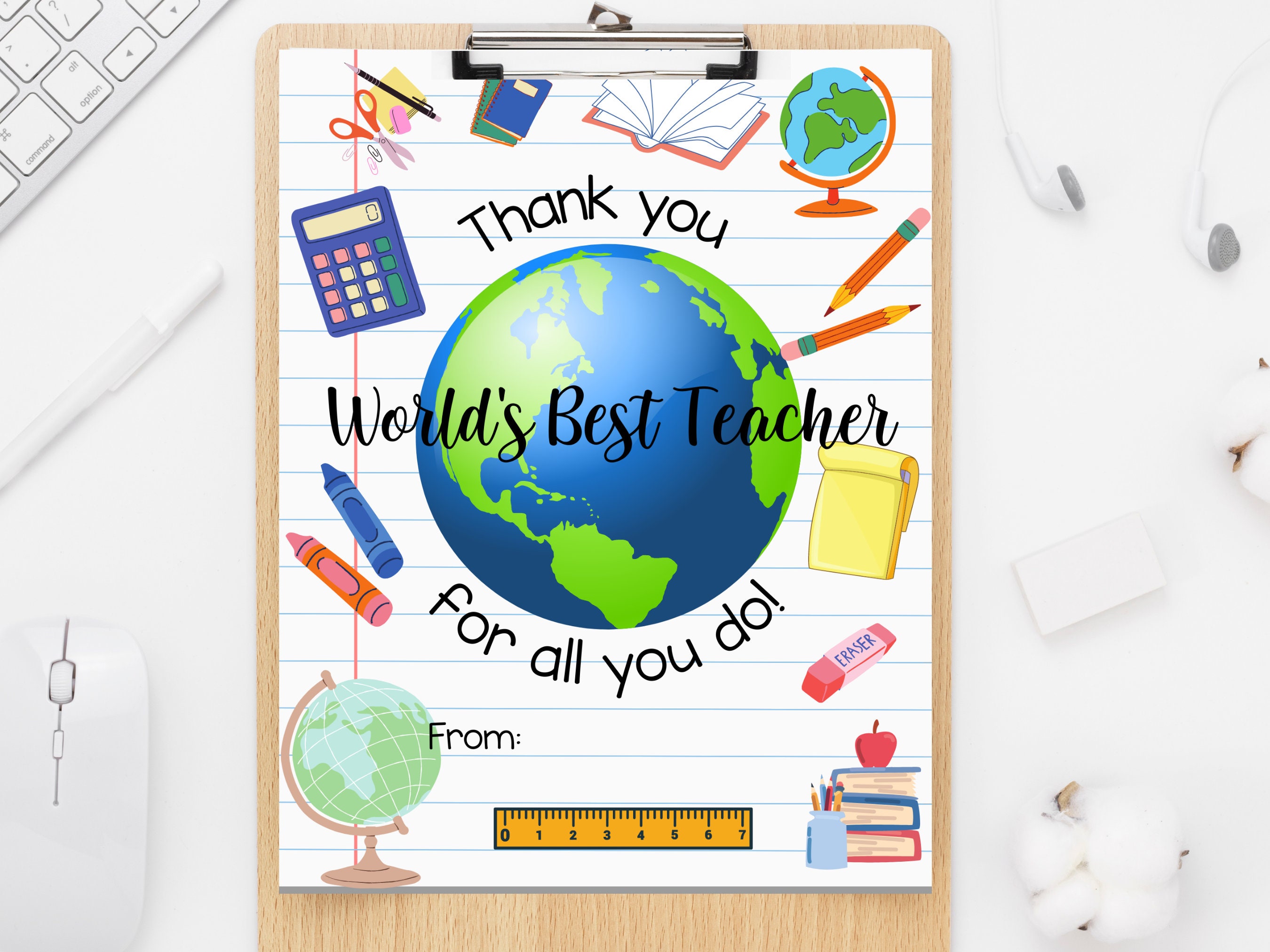 Teacher Appreciation Flyer, Printable Teacher Thank You Gift, End of ...