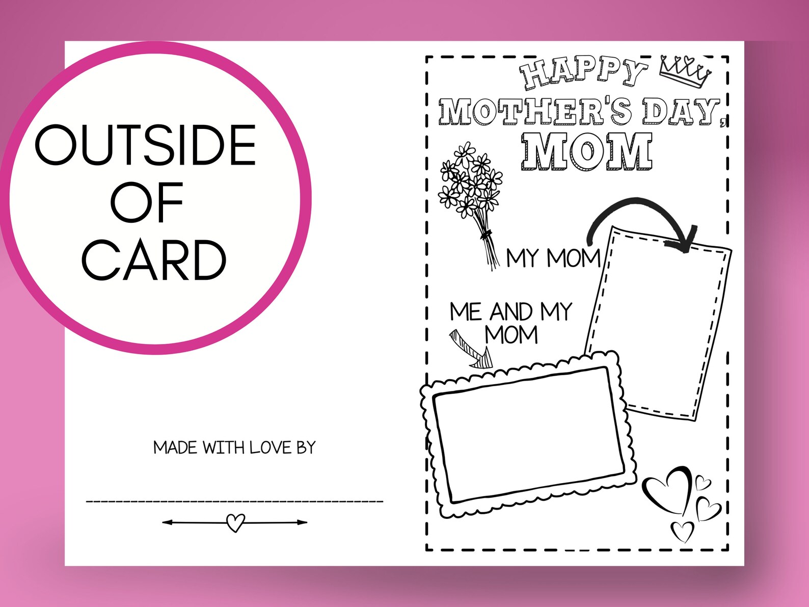 Mother's Day Card, Printable Gift Idea for Mother's Day, Fill in the ...