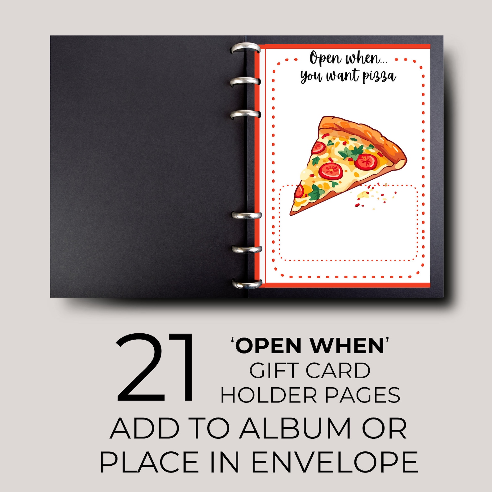 Birthday Gift Card Book Printable, Gift Card Holder, 21st Birthday Gift ...