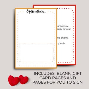 Printable Gift Card Book Bundle, Christmas, Graduation, Wedding, Baby ...