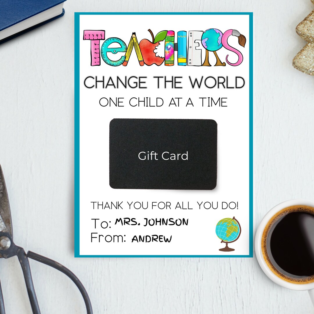 First Day of School Year Welcome Back Teacher Gift, Printable Teacher ...