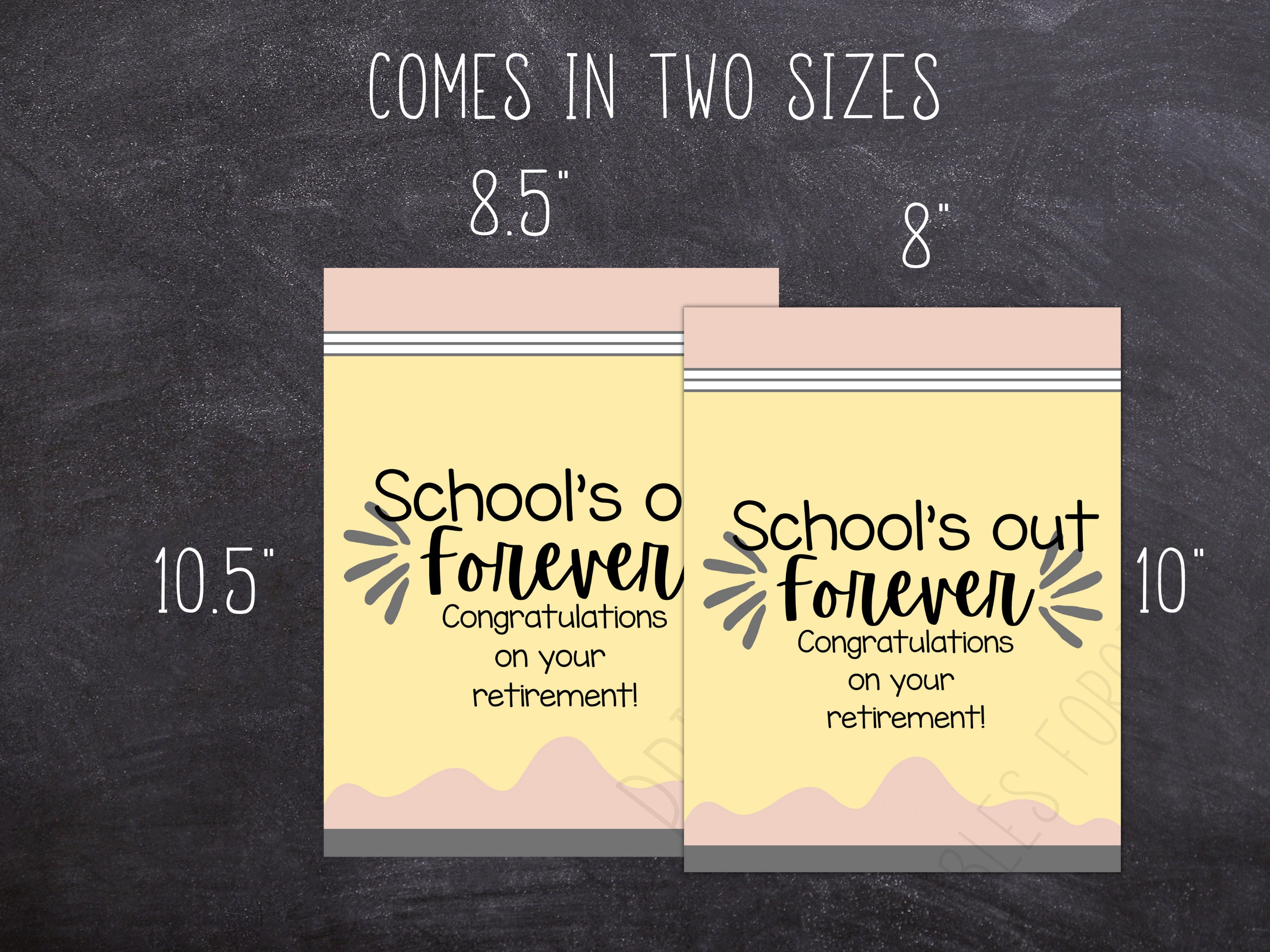 Gift for Retirement, Printable Teacher Gift, Gift for Retired Teacher ...