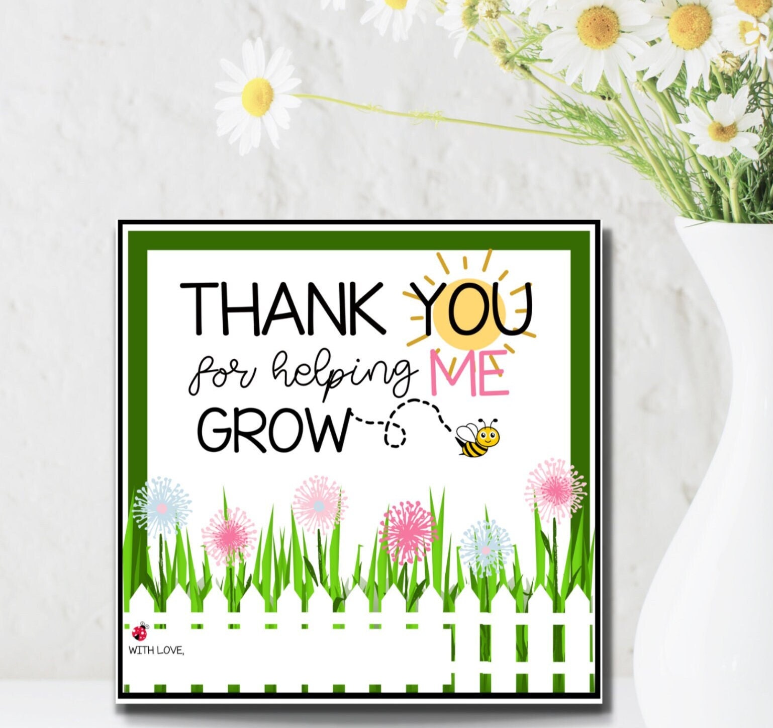 Gift Tags for Teacher, Teacher Appreciation Printable, Thank You for ...