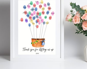 Fingerprint Art Keepsake From Student End of the Year Gift From Class ...