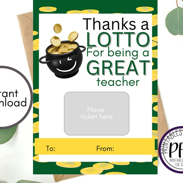 Lotto Ticket Appreciation - Etsy