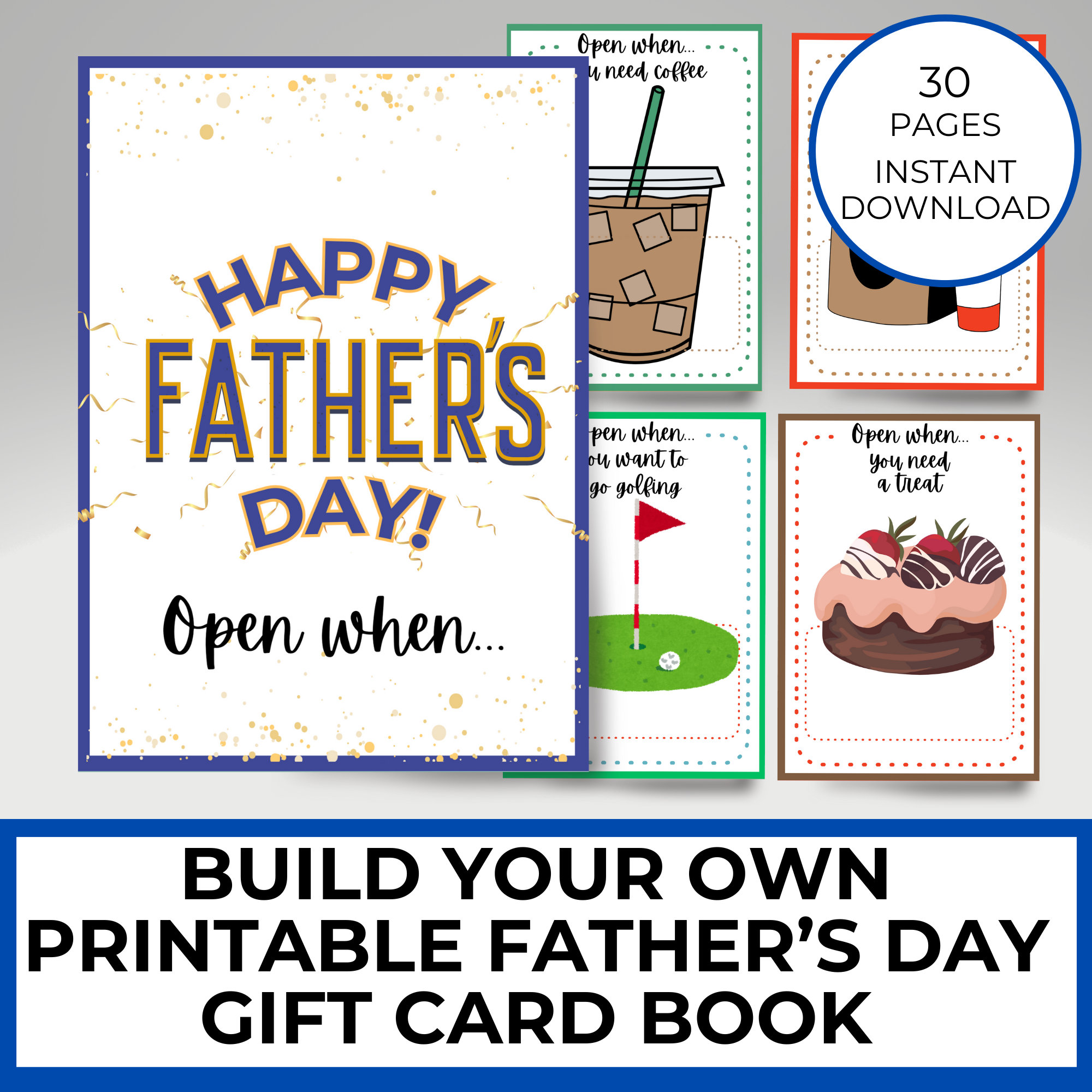 Gift Card Book for Father's Day, Gift Card Holder, Father's Day Gift ...