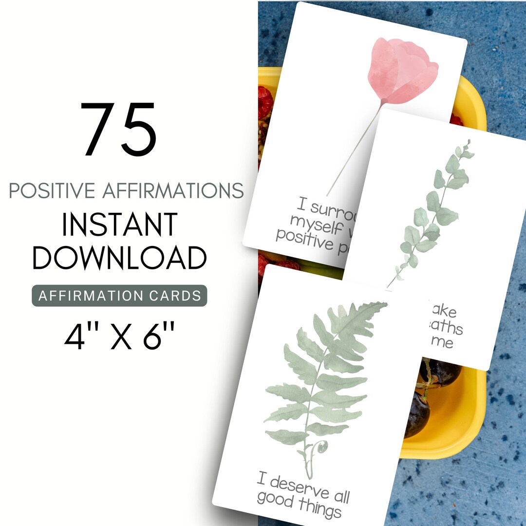 Affirmation Cards for Kids, Printable Daily Motivation for Children ...