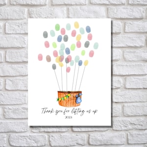 Fingerprint Art Keepsake From Student End of the Year Gift From Class ...