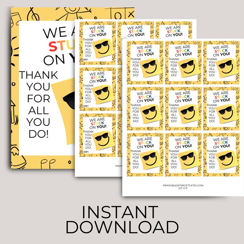 Staff Appreciation, Teacher Appreciation Week Printable Gift Tags ...