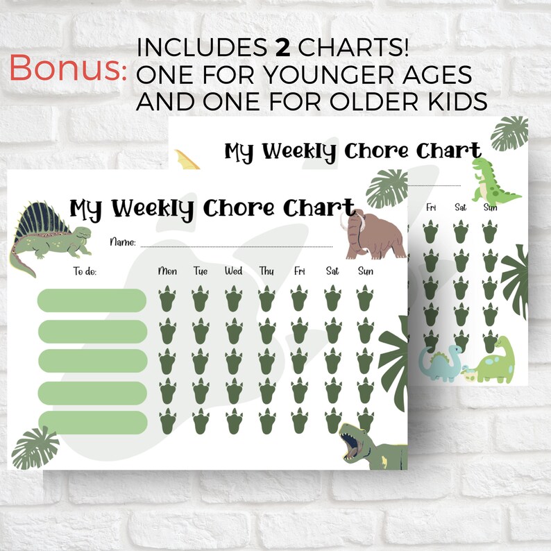 Chore Chart for Kids Printable, Responsibility Chart for Kids, Chore ...