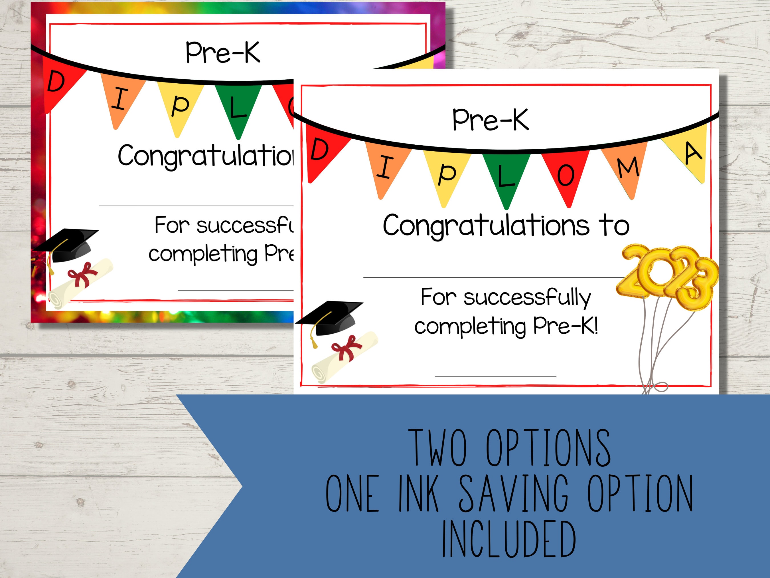 Preschool Diploma, Graduation Diploma Prek, Preschool Graduation ...