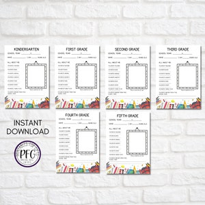 End of the Year Questionnaire for Kids Printable for School Year ...