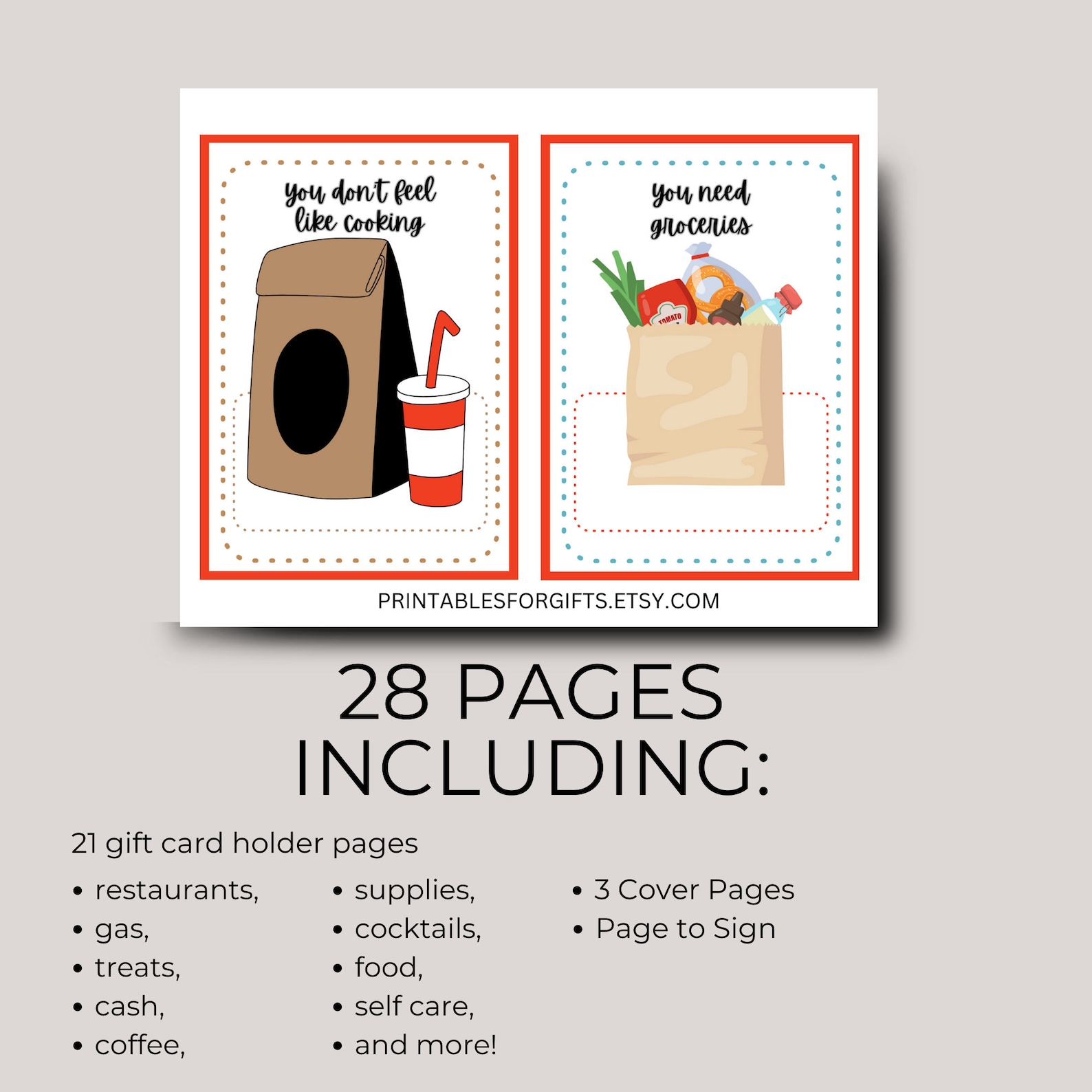 Teacher Appreciation Gift, Printable Teacher Gift Card Holder Book ...