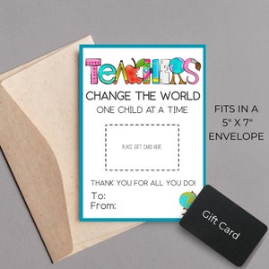 Teacher Appreciation Gift Idea, Thank You Card Bundle, Set of 5 Coffee ...