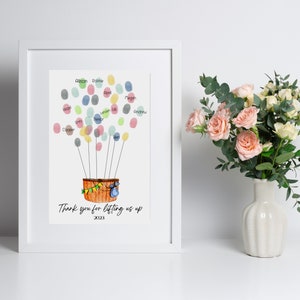 Fingerprint Art Keepsake From Student End of the Year Gift From Class ...