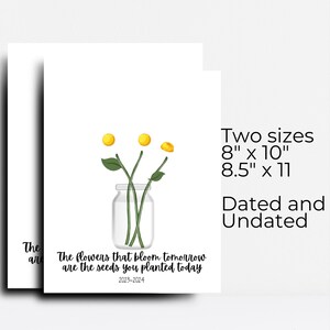 Fingerprint Art Keepsake From Class, End of the Year Gift, Printable ...