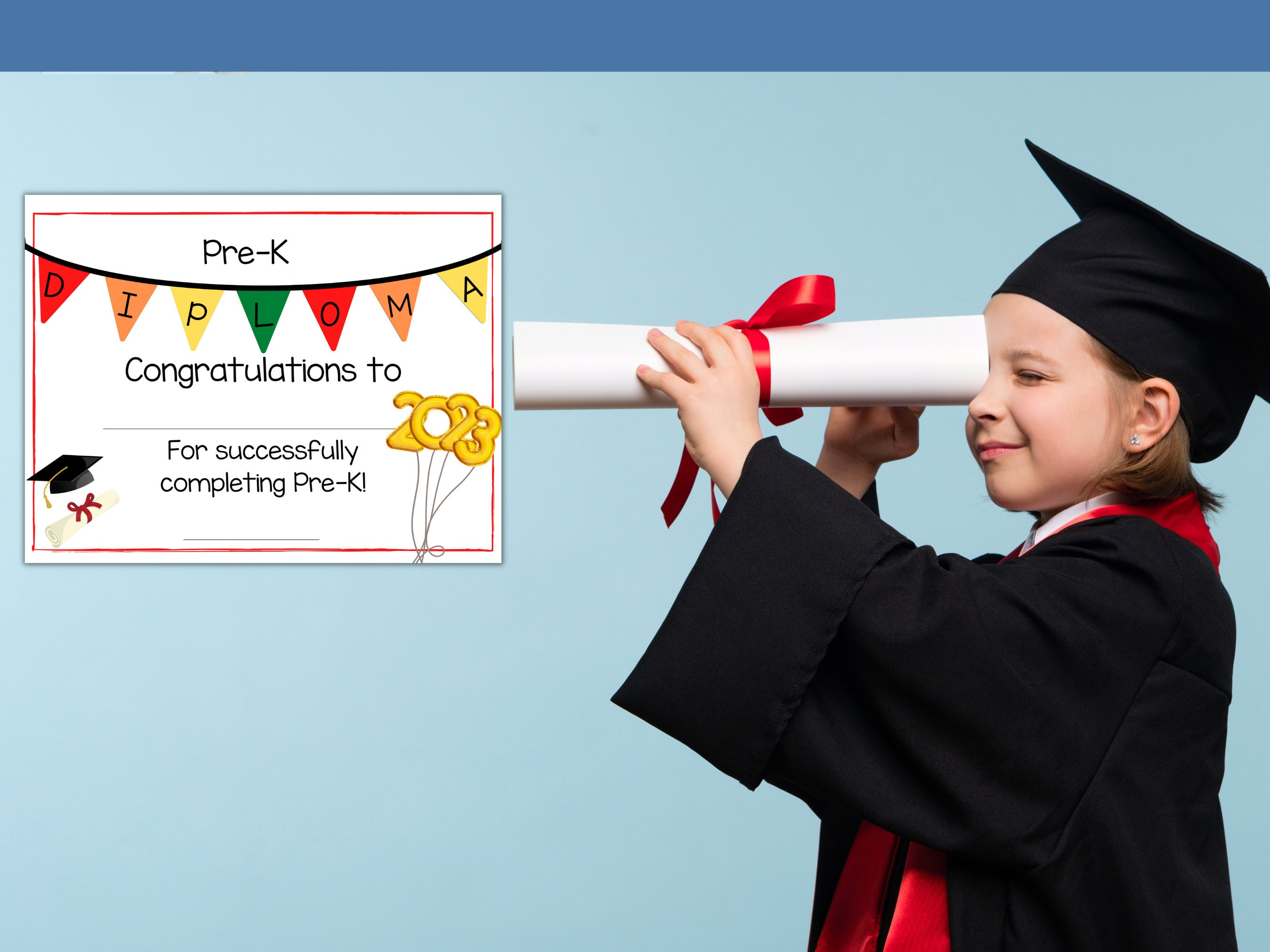 Preschool Diploma, Graduation Diploma Prek, Preschool Graduation ...