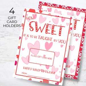 Printable Valentine's Day Gift Card Holder, Teacher Gift, Thank You ...