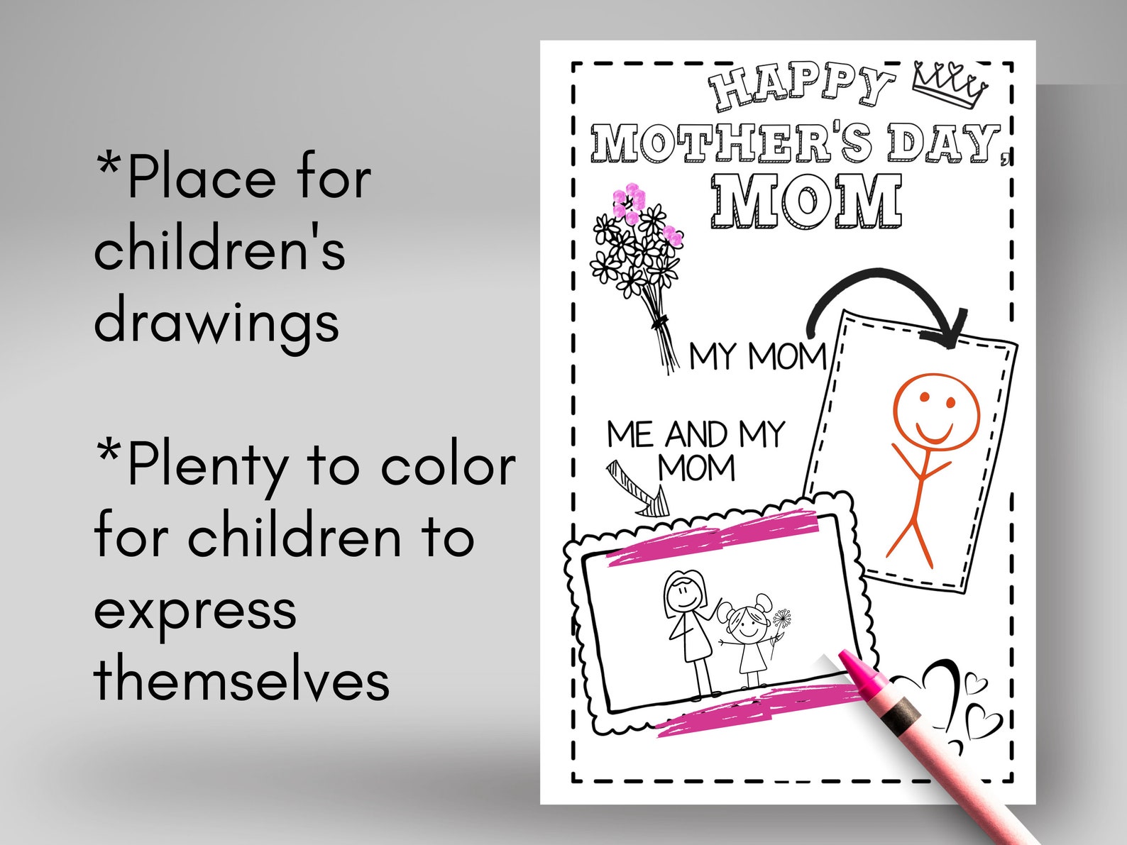 Mother's Day Card, Printable Gift Idea for Mother's Day, Fill in the ...