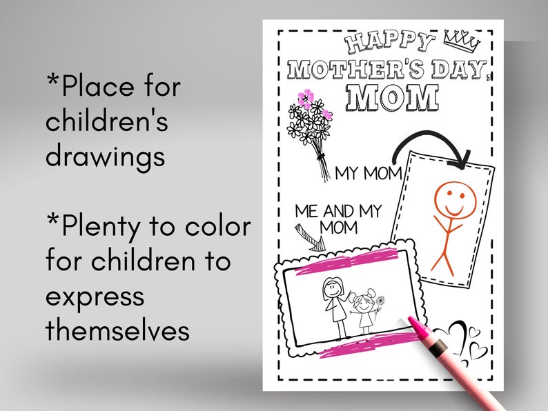Mother's Day Card, Printable Gift Idea for Mother's Day, Fill in the ...