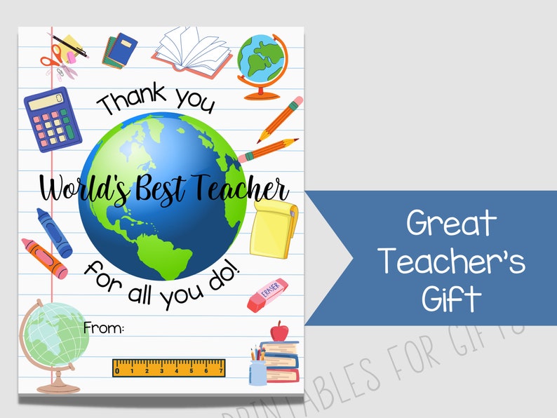 Teacher Appreciation Flyer, Printable Teacher Thank You Gift, End of ...