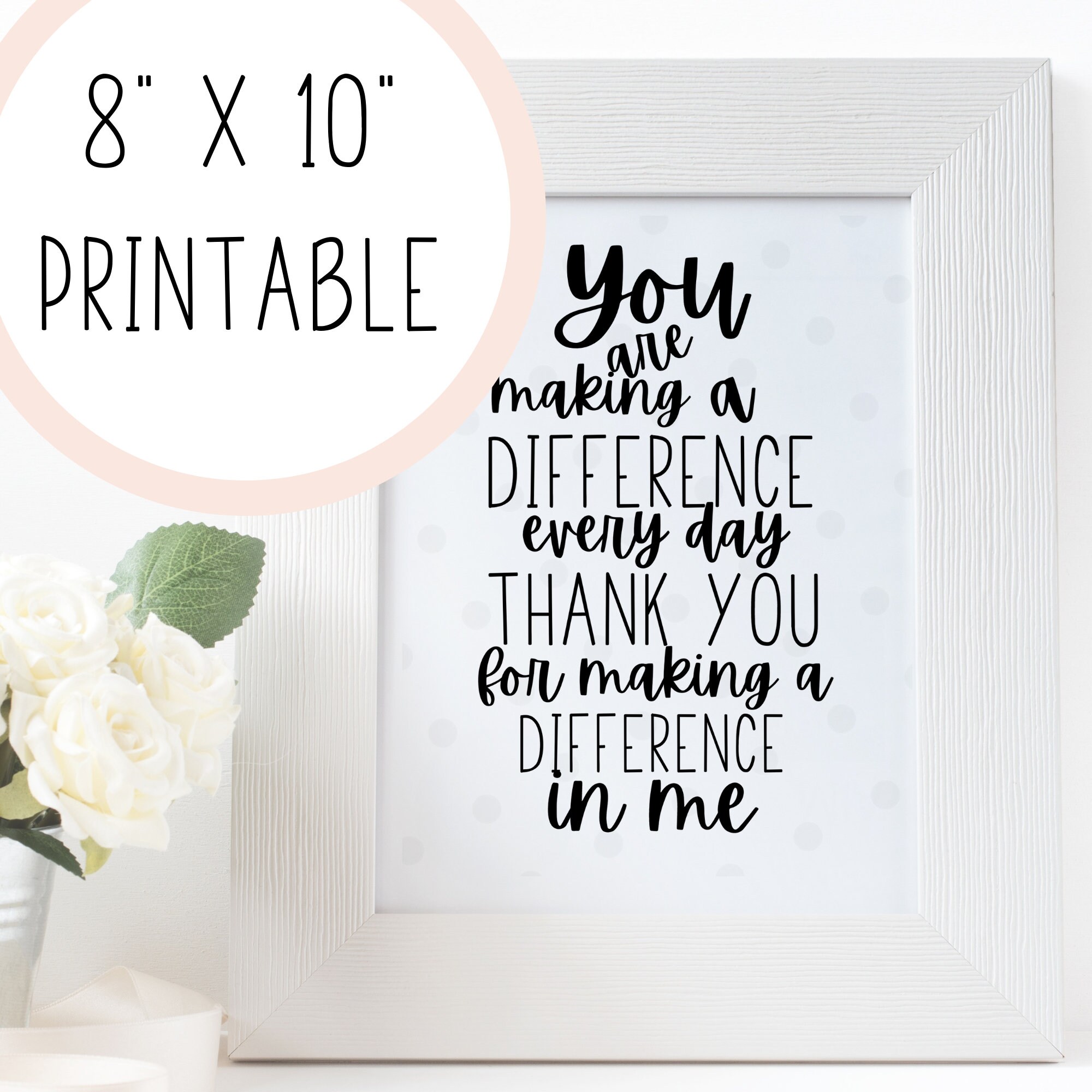 Teacher Appreciation Week Printable 8 X 10, Teacher Sign, Teacher ...