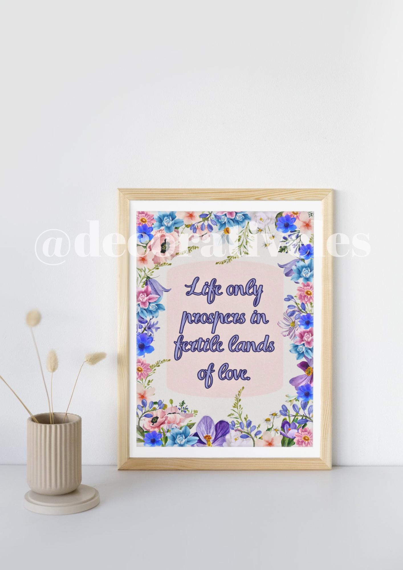 Poster Positive Flowers Illustration - Etsy