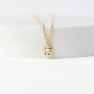 Birth Flower Chain Necklace, Gold Filled Soulmate Necklaces, Dainty ...