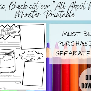 Printable Create Your Monster Template, Monster Party Coloring Sheets ...