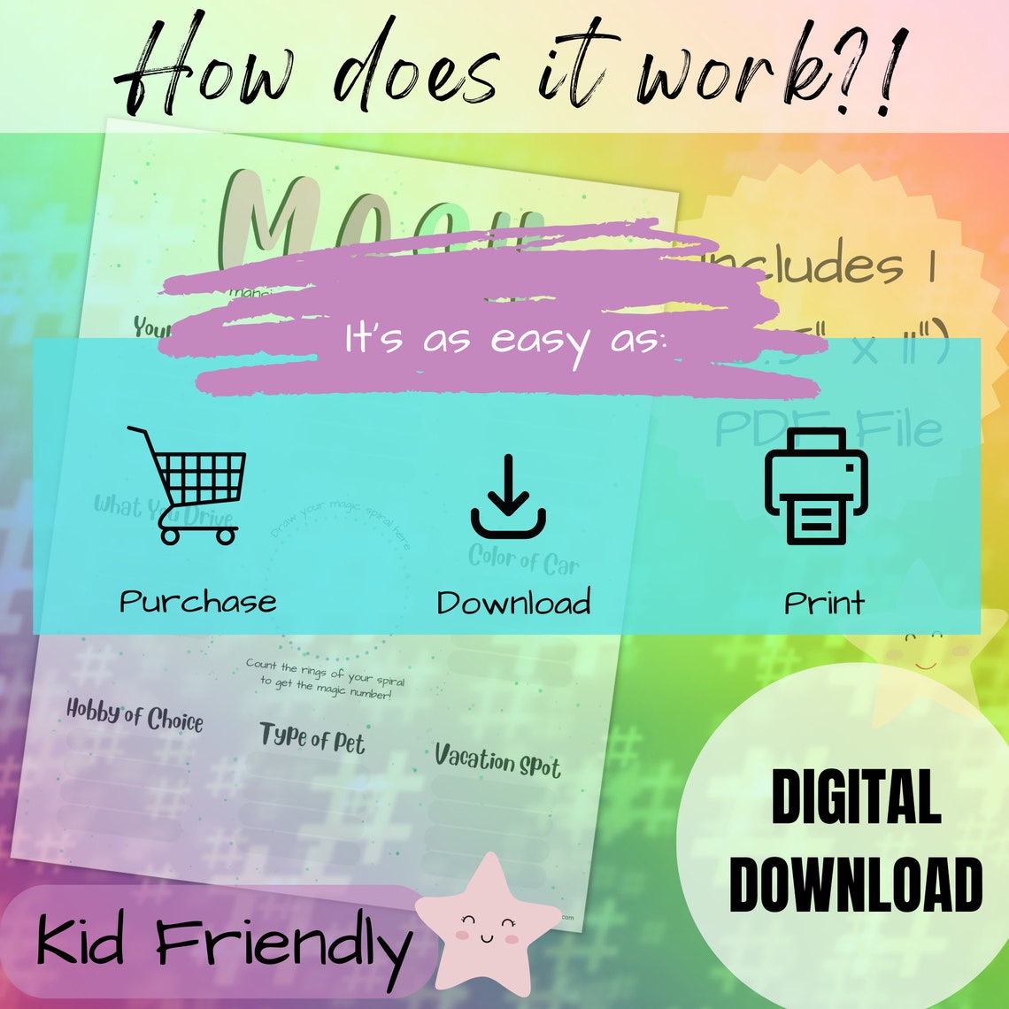 Printable *kid Friendly* MASH Activity, MASH Game Printable, Birthday ...