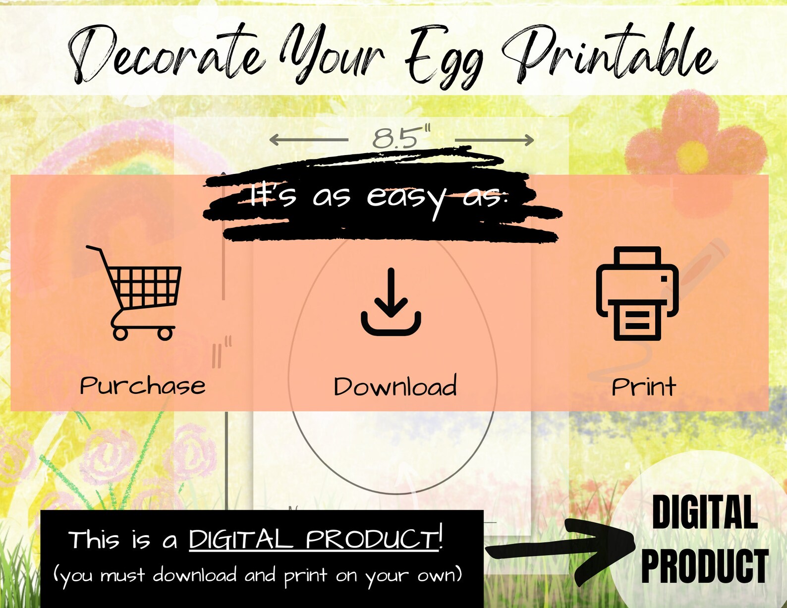 Decorate Your Egg Printable, Egg Coloring Sheet, Classroom Easter ...