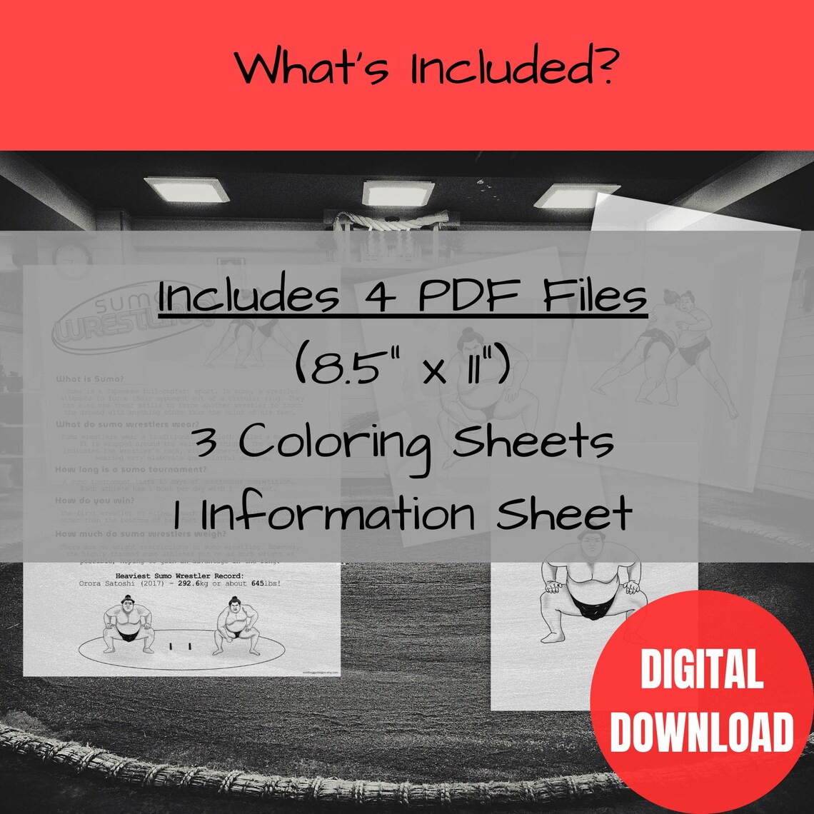 Printable Sumo Wrestling Coloring Sheets, Sumo Wrestling Printable ...