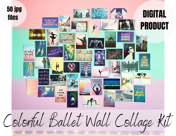 Colorful Ballet Collage Kit Dance Collage Ballet Aesthetic | Etsy