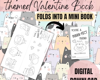 Printable Dino Valentine Mini Book, Dinosaur Valentine, Printable Dino ...